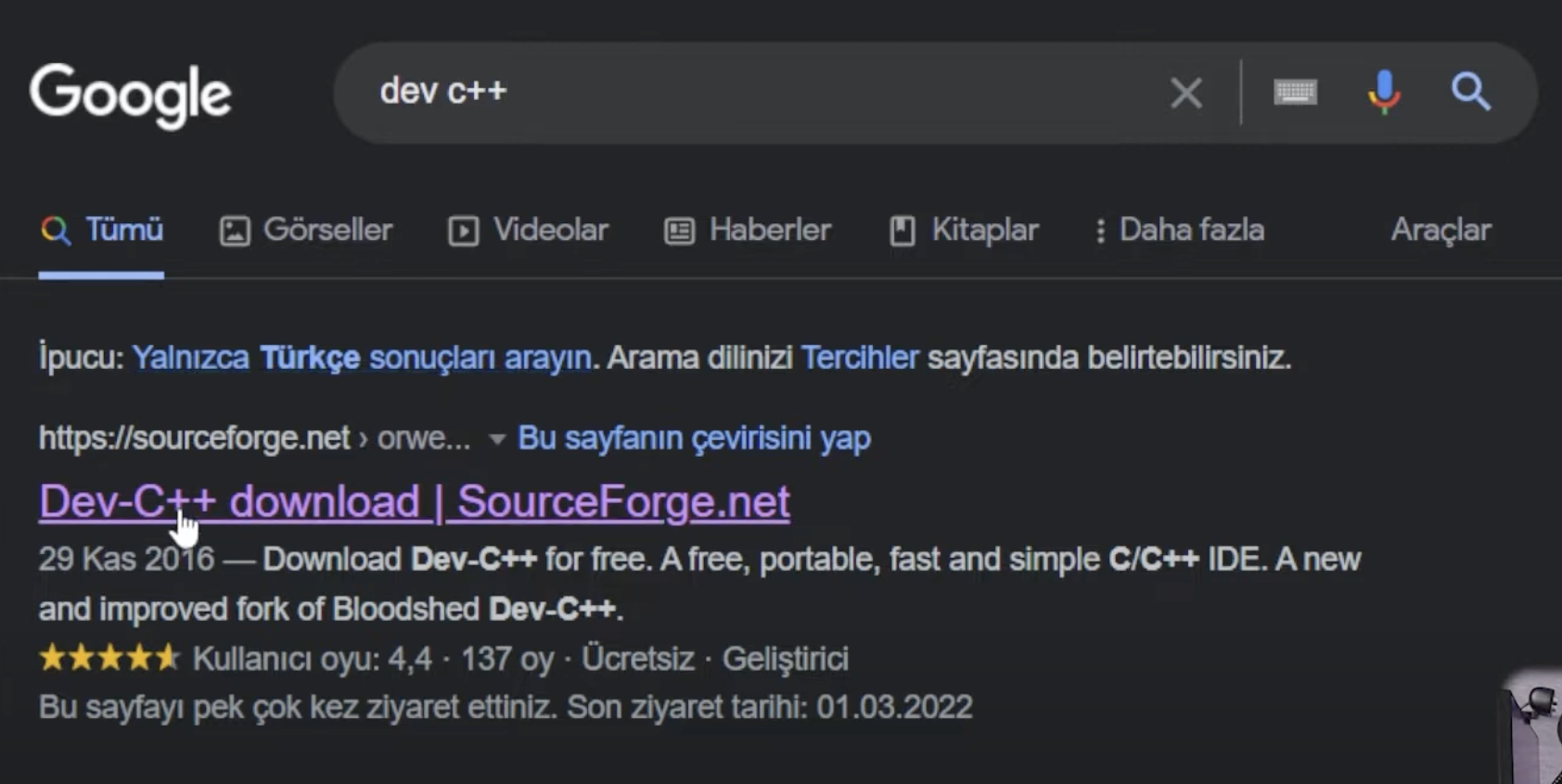 Dev C/C++ Kurulum ve İlk Program – Murat SÜZGÜN